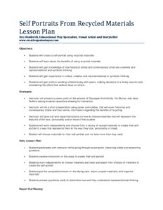 Self-Portraits-from-Recycled-Materials-Lesson-Plan - Arts Education